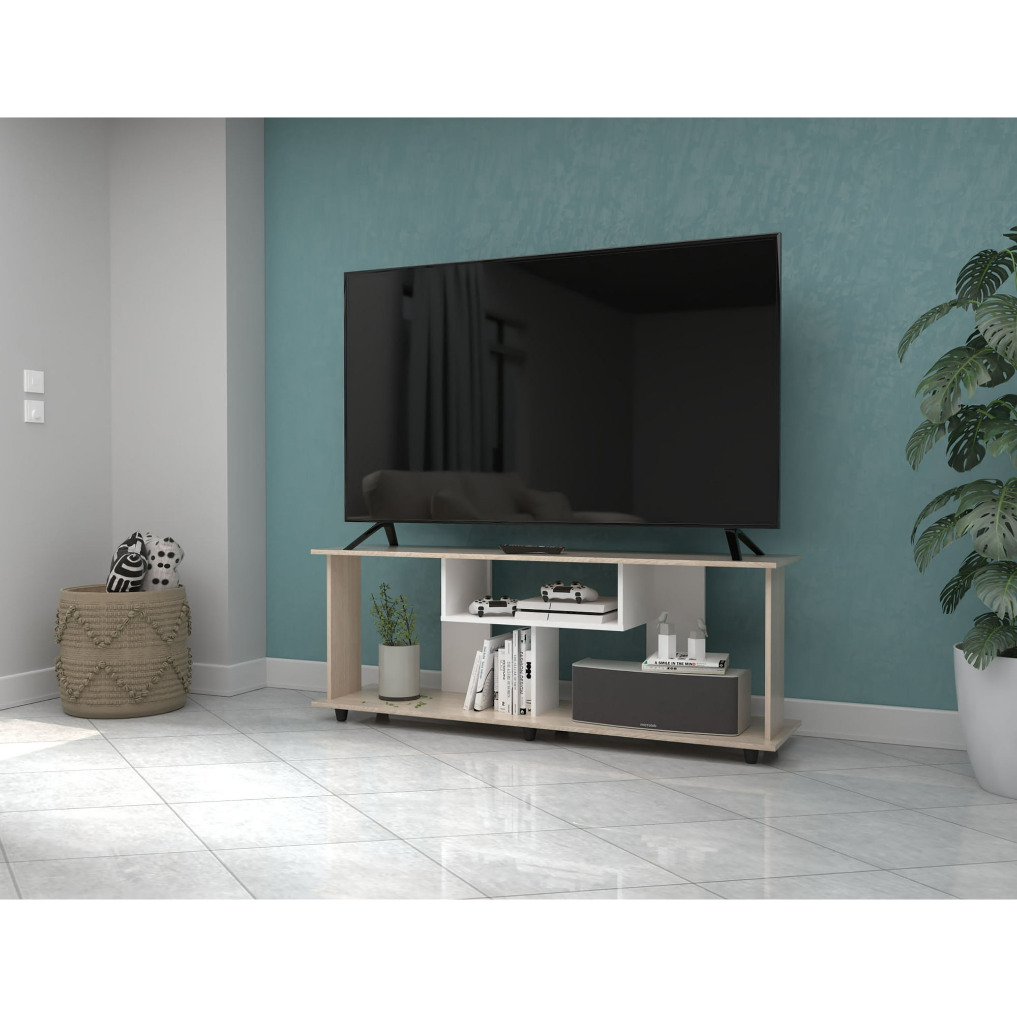Rack TV 65" Arena-Blanco 56cm X 150 cm X 7,5c MTV25119 | Lider