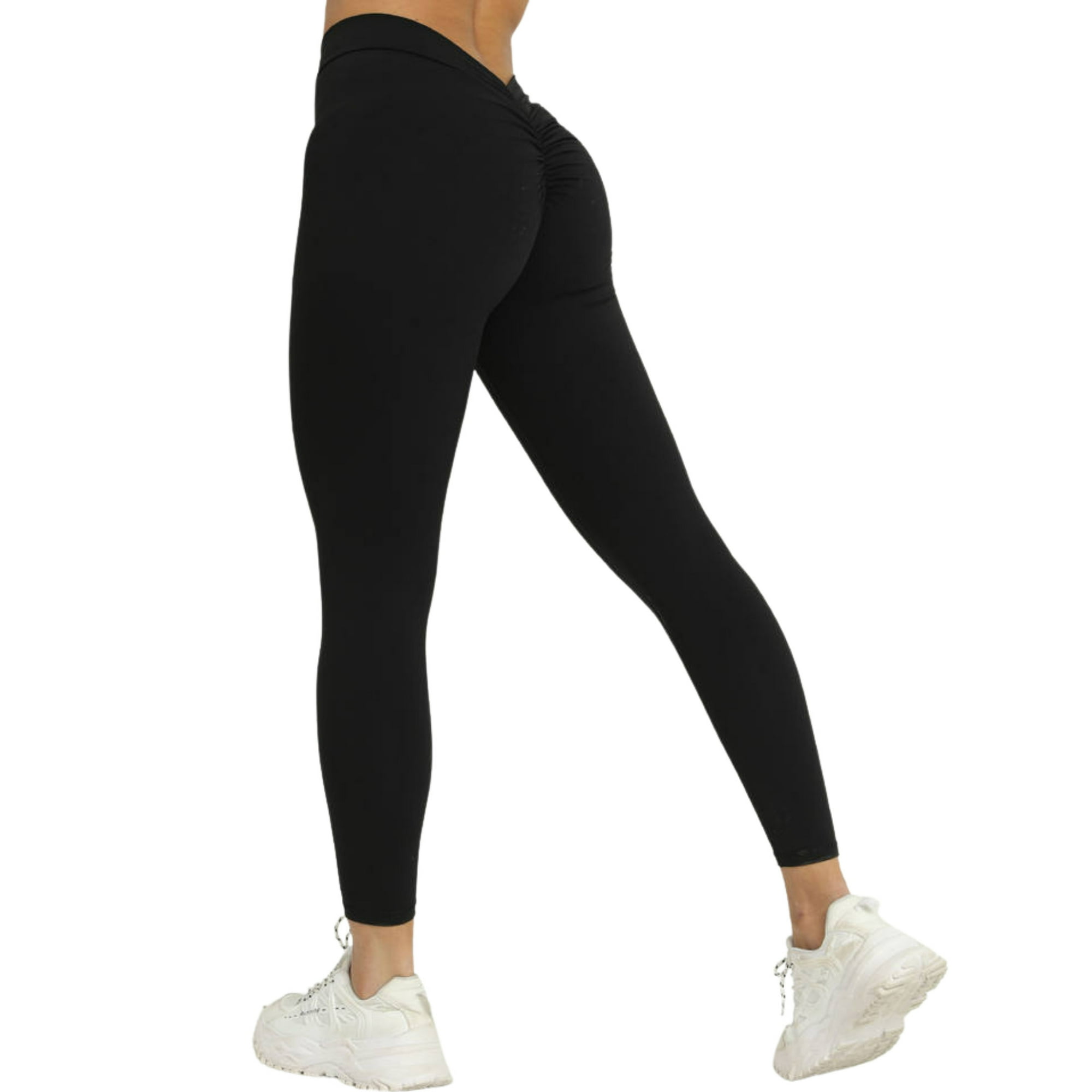 Calzas Leggings Push Up Corte V Negro Talla M | Lider