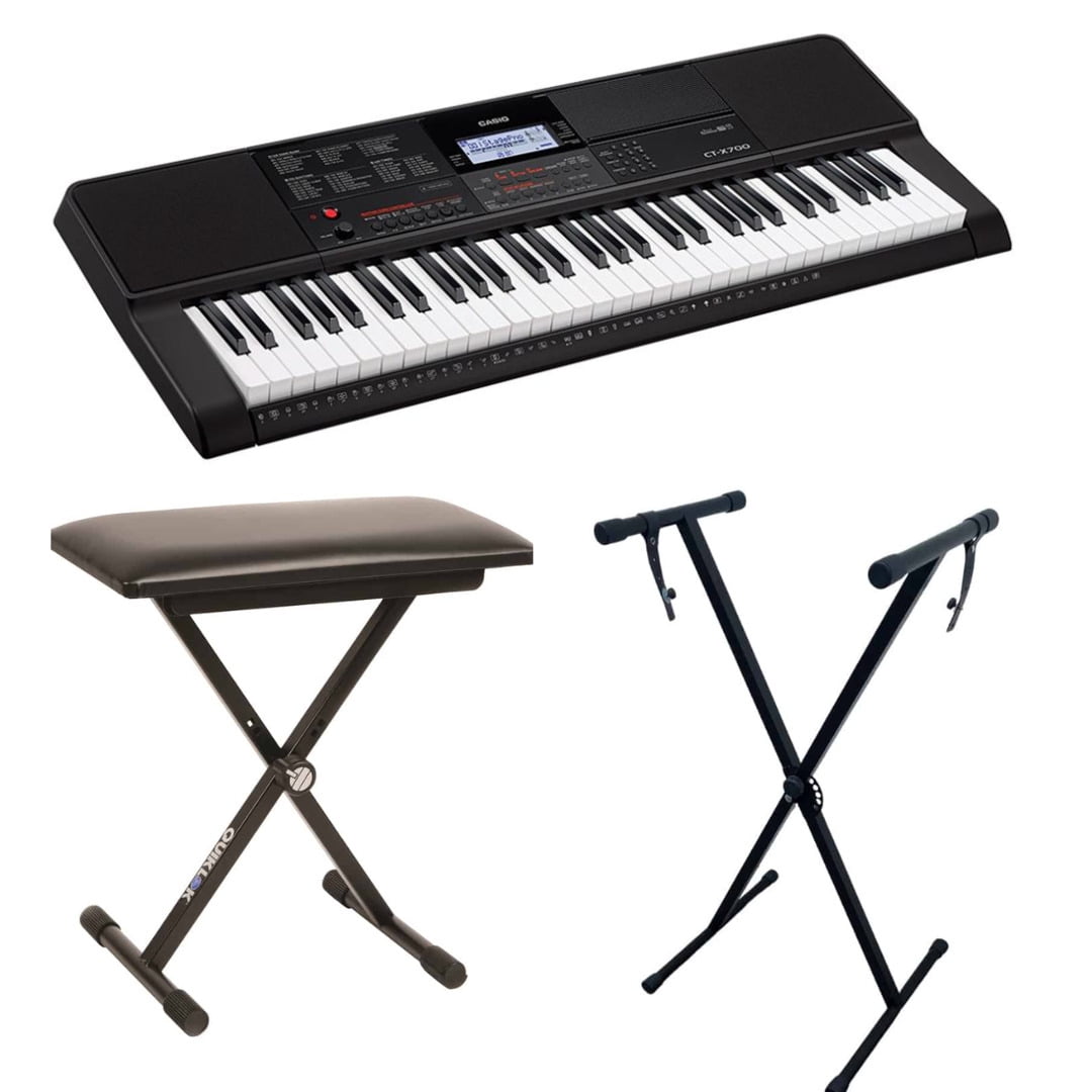 Pack Teclado Casio CT-X700 + Atril + Sillin | Lider
