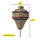 Pack Trompo Más Emboque De Madera Juego Tradicional Chile | Lider