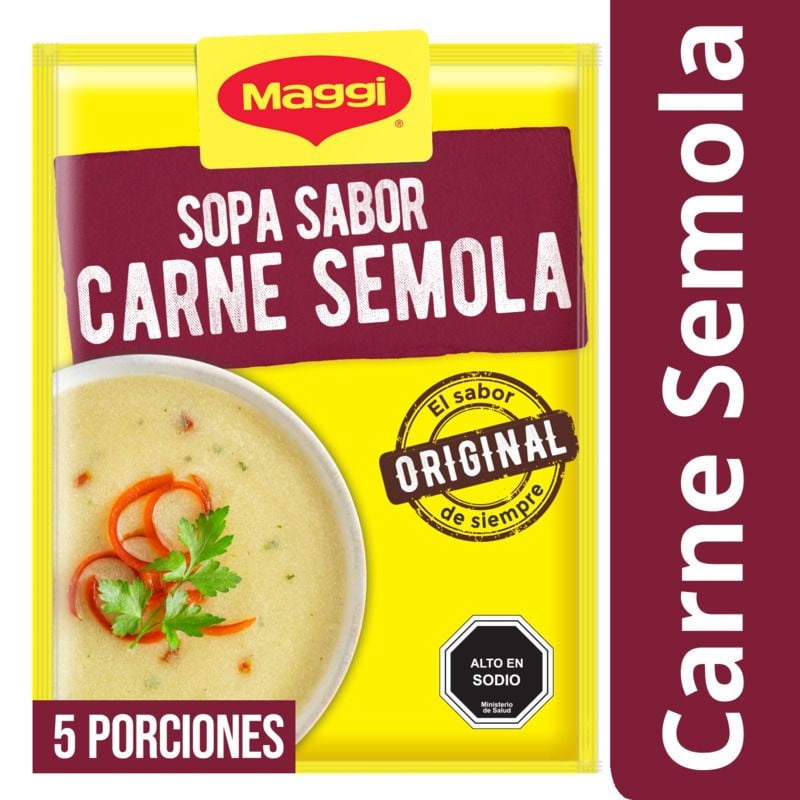 Sopa Sabor Carne Con Sémola, 68 g | Lider