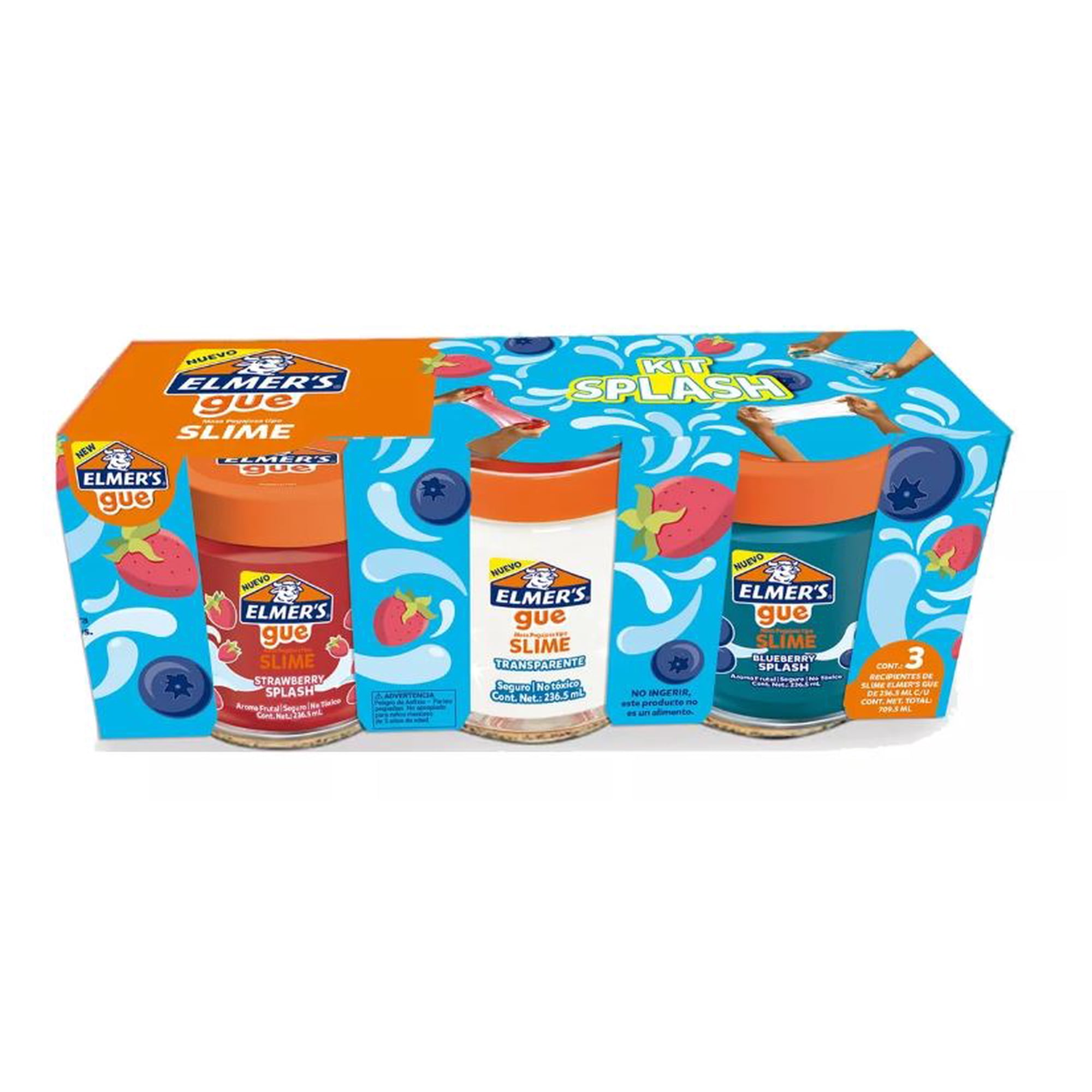 Kit Slime Elmers Gue Splash 3 Unidades | Lider