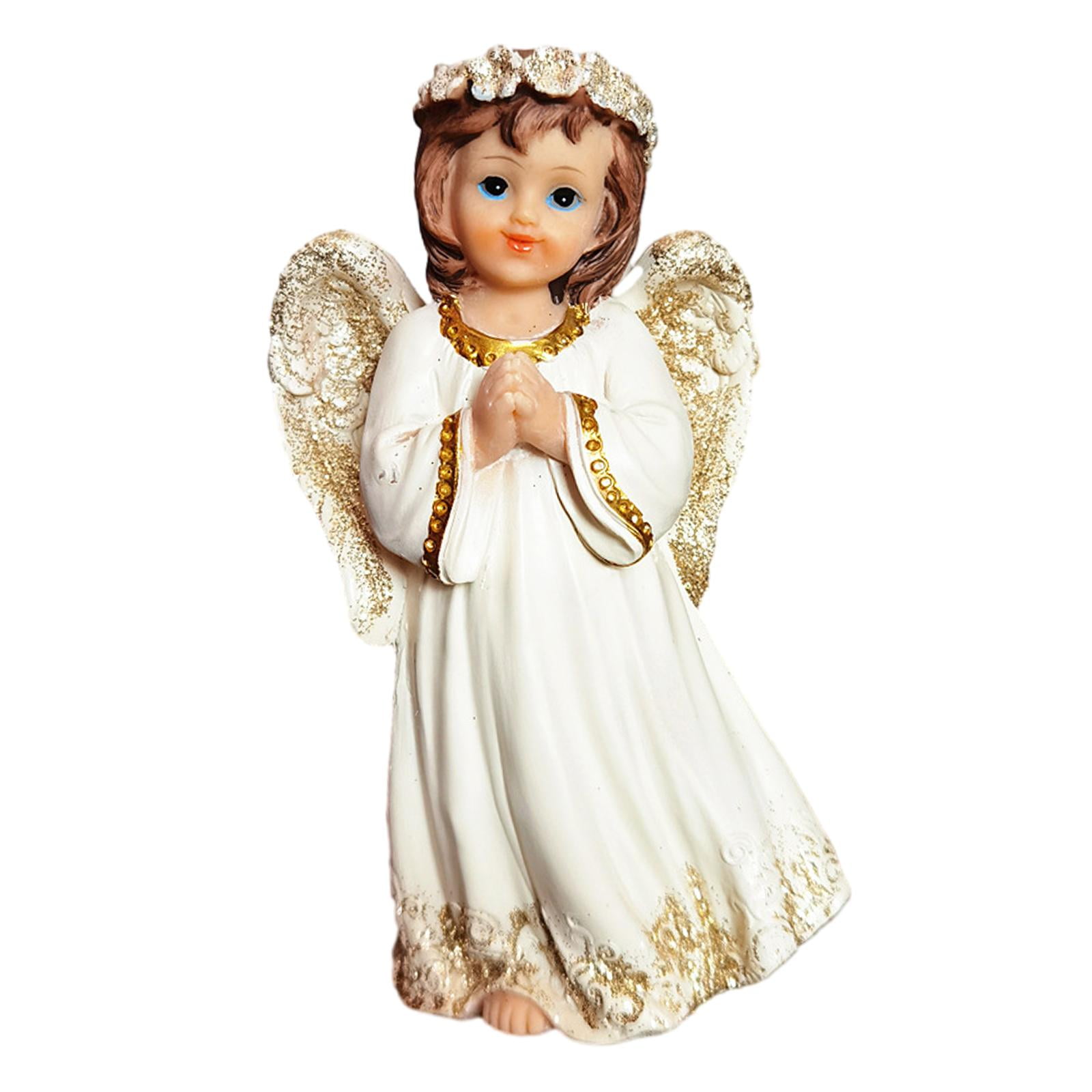 Estatua De ángel De Pie De Resina Conmemorativa, Adorno De Escritorio ...
