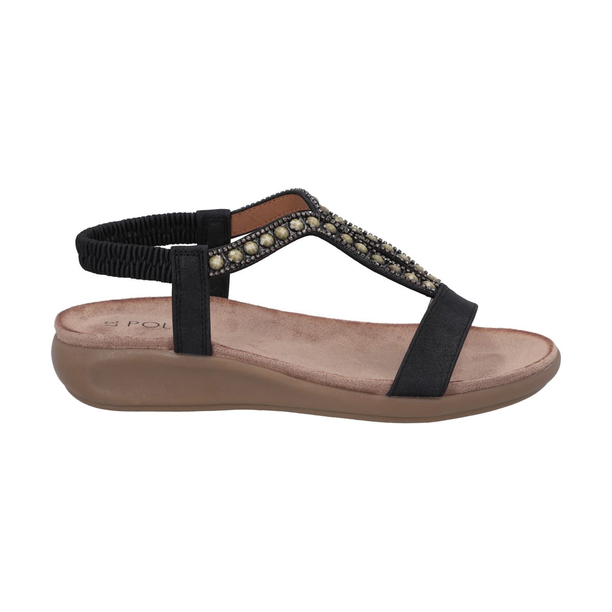 Sandalia Mujer Negro Kelly Police | Lider