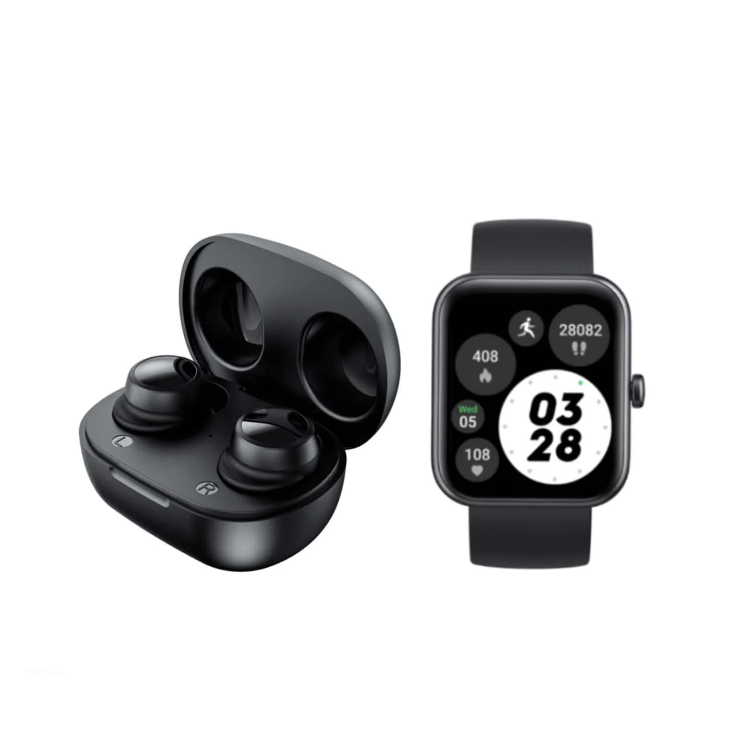 Pack Black Smartwatch mini 206 + Audífonos Buds Jam | Lider