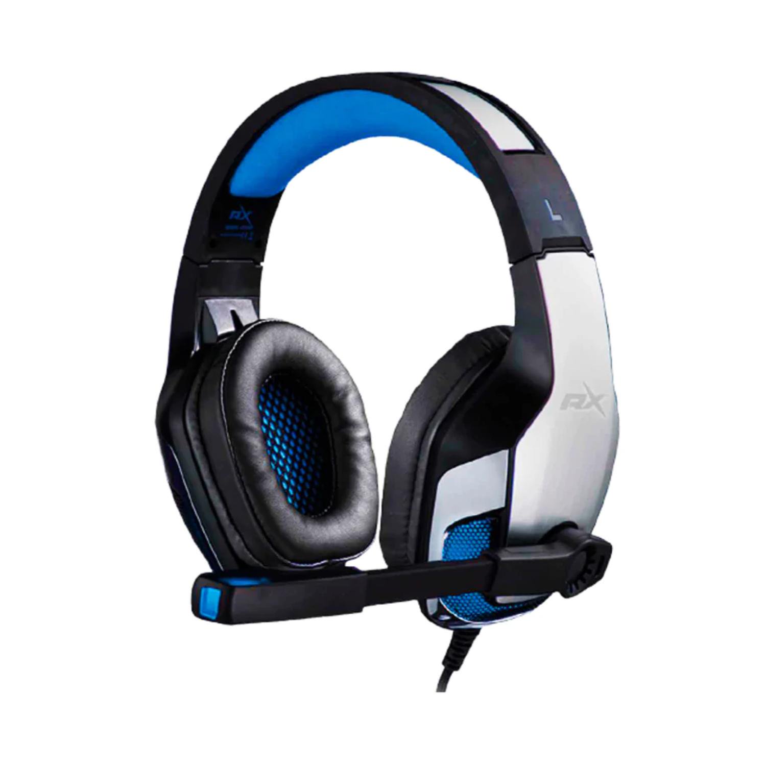 Audifono Gamer Jack Usb Led Ps5 Xbox Pc Plata Azul | Lider