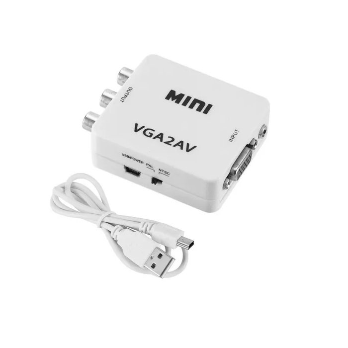 Adaptador Conversor Vga A Av Rca | Lider