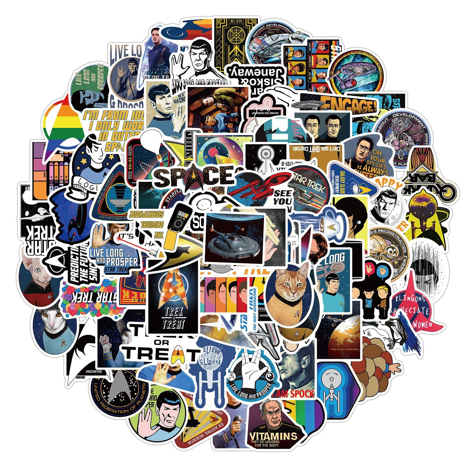 Set Stickers calcomonias Star trek Kirk Spock | Lider