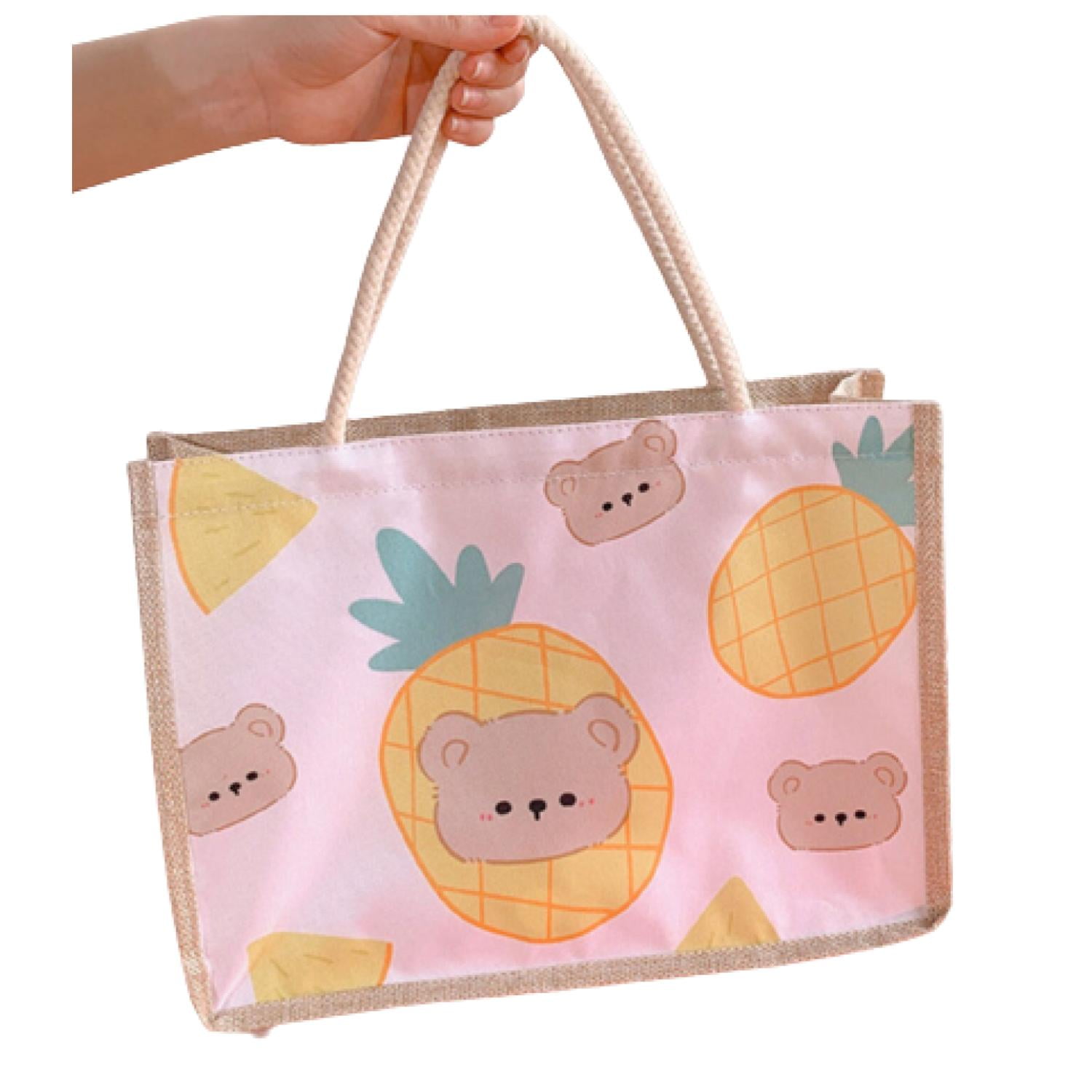 Bolso Cartera Cute Algodon Y Cañamo 34x25 Osito | Lider