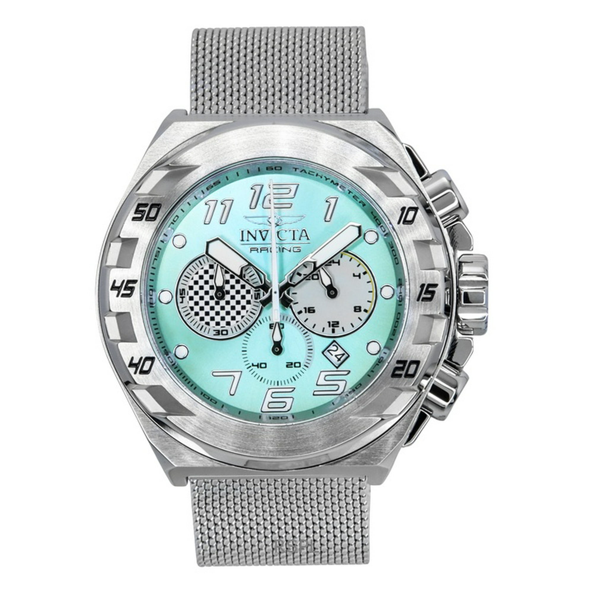 Reloj Invicta Racing Stainless Steel Turquoise Dial Quartz 47202 Men's ...
