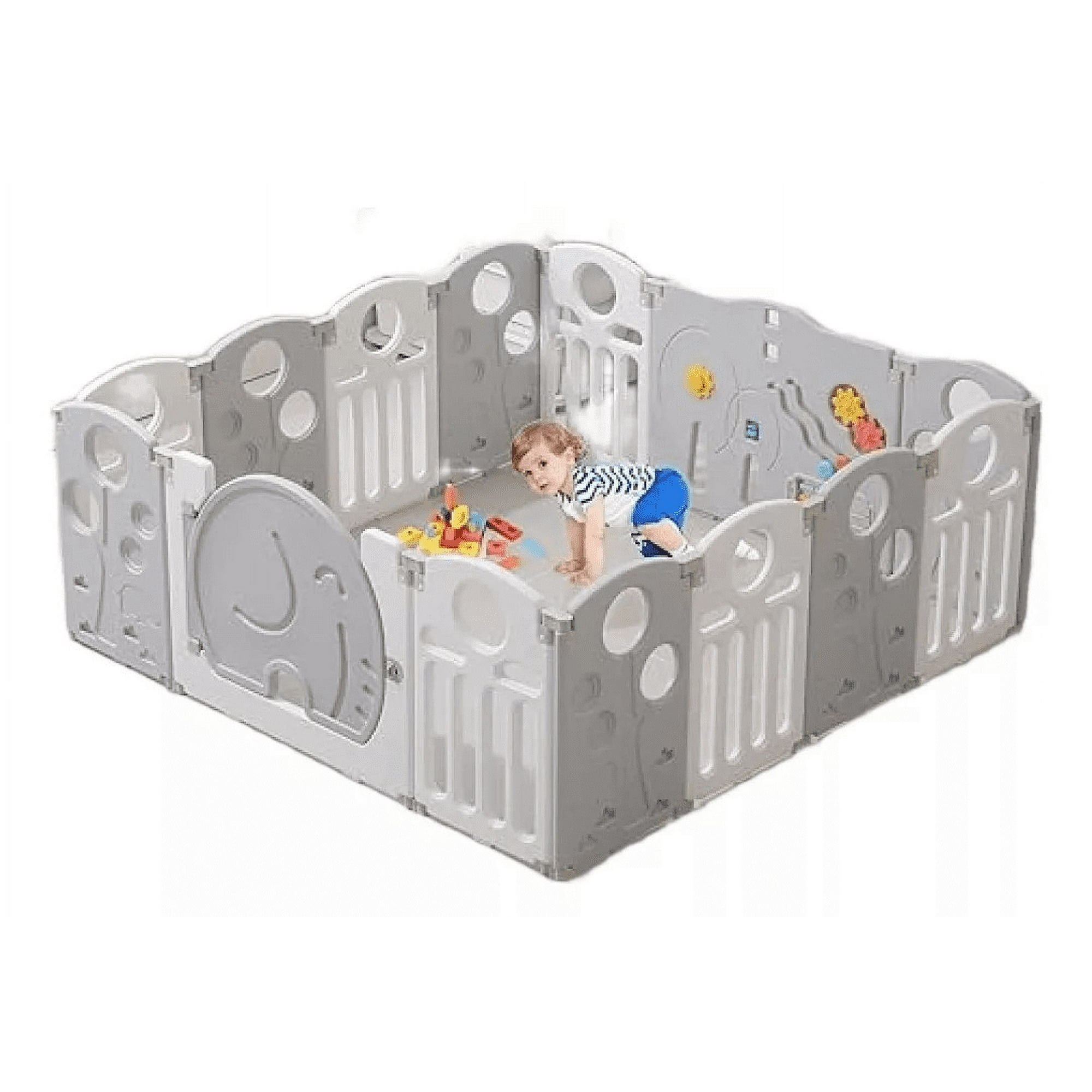 Corral Armable Para Bebé Seguridad Portátil Paneles | Lider