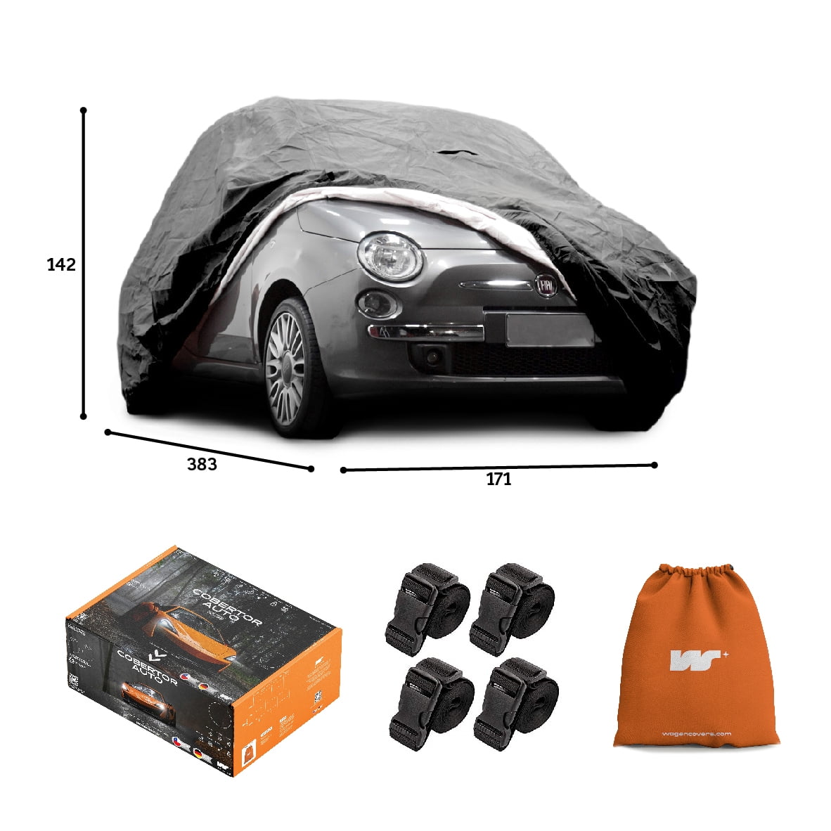 Funda Cubre Auto Gris Hatchback S Wagen Covers Deluxe | Lider
