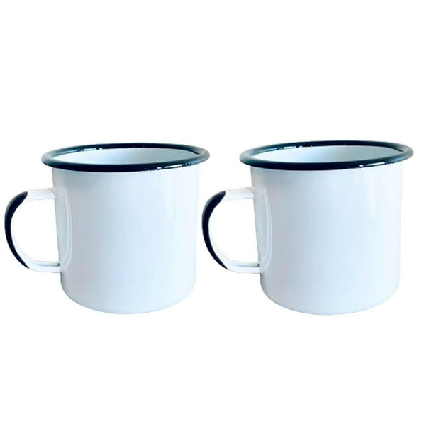 Set 2 tazones enlozados blancos 700 ml. | Lider