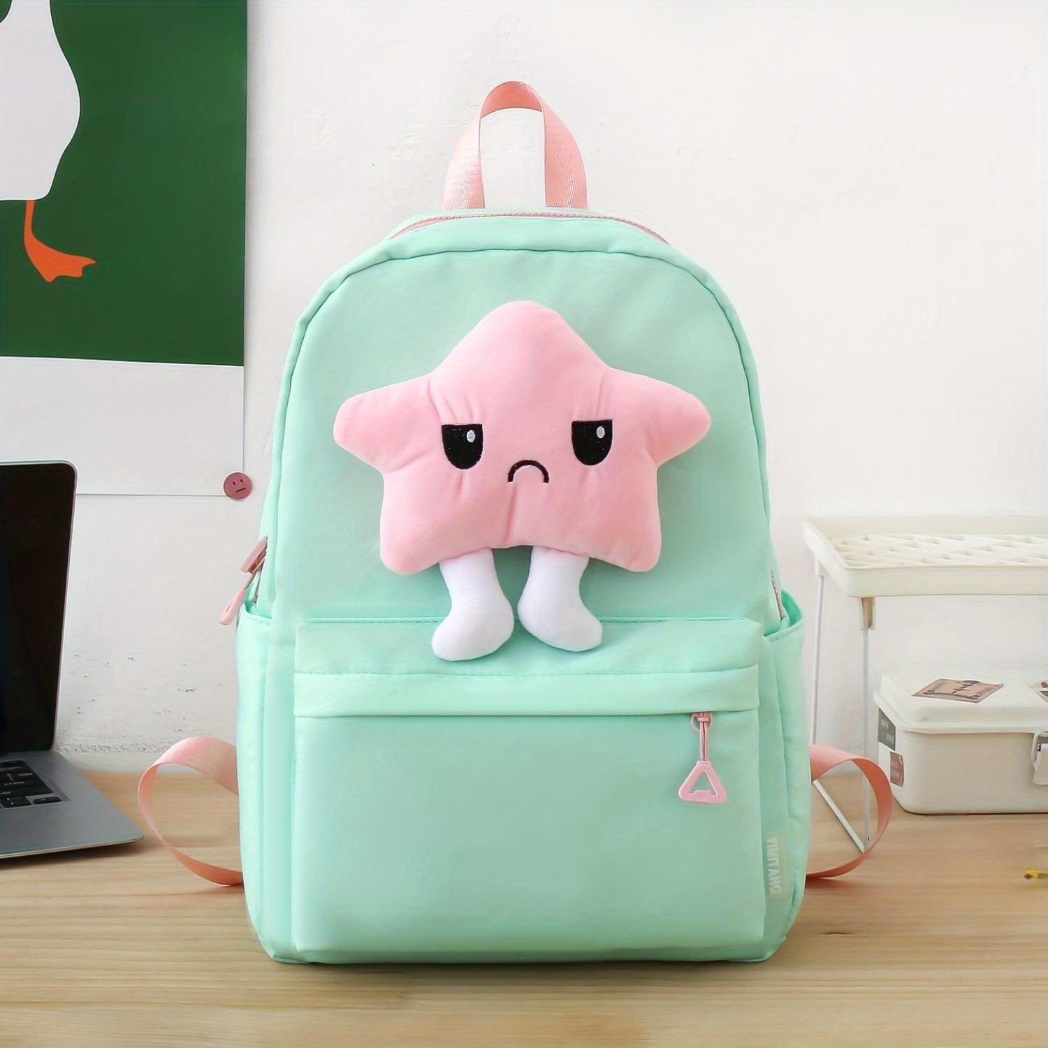 Kawaii Cute Cartoon Backpack, Large Capacity Preppy Back To School Bag ...