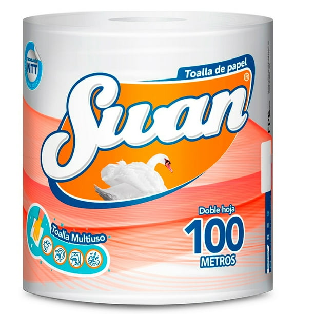 Manga Toalla Papel - Swan 100 Mts. - Doble Hoja - 600 Mts. | Lider