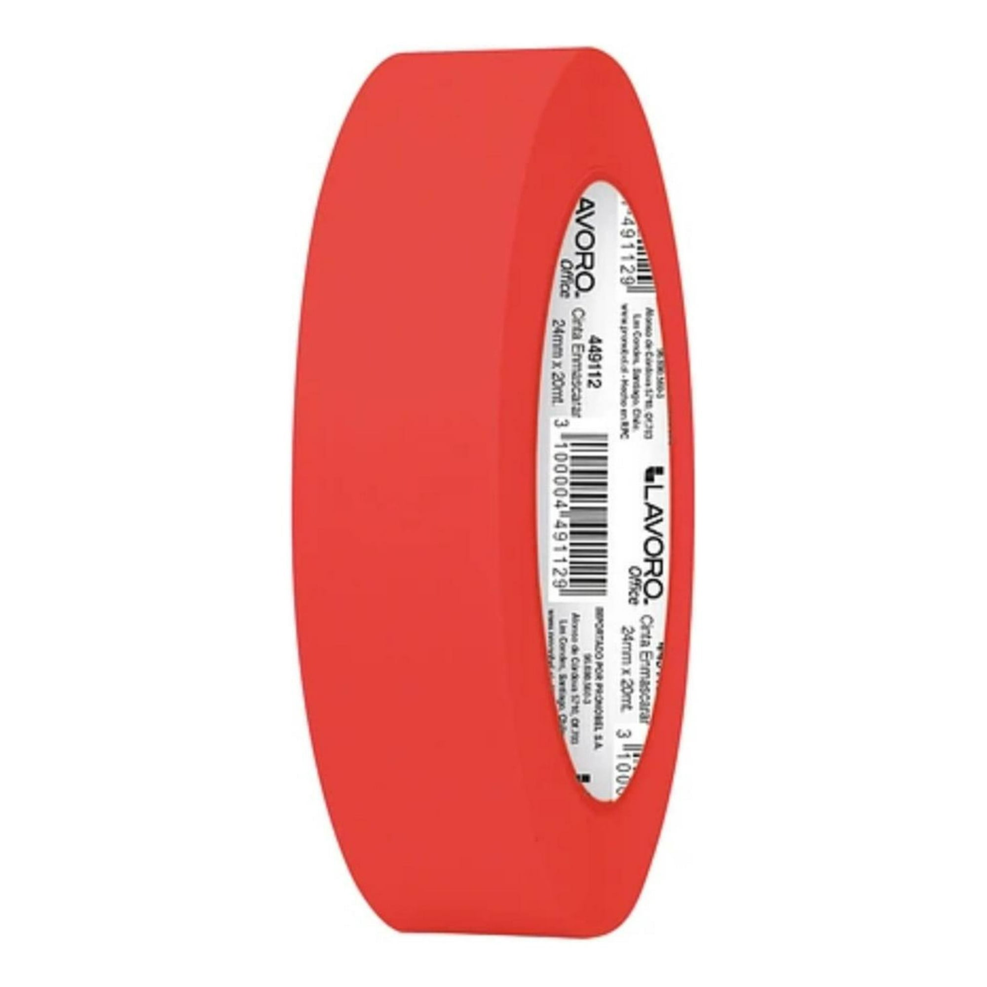 Cinta Enmascarar Masking Tape Color 24mmx20mts. 9 Unid rojo | Lider
