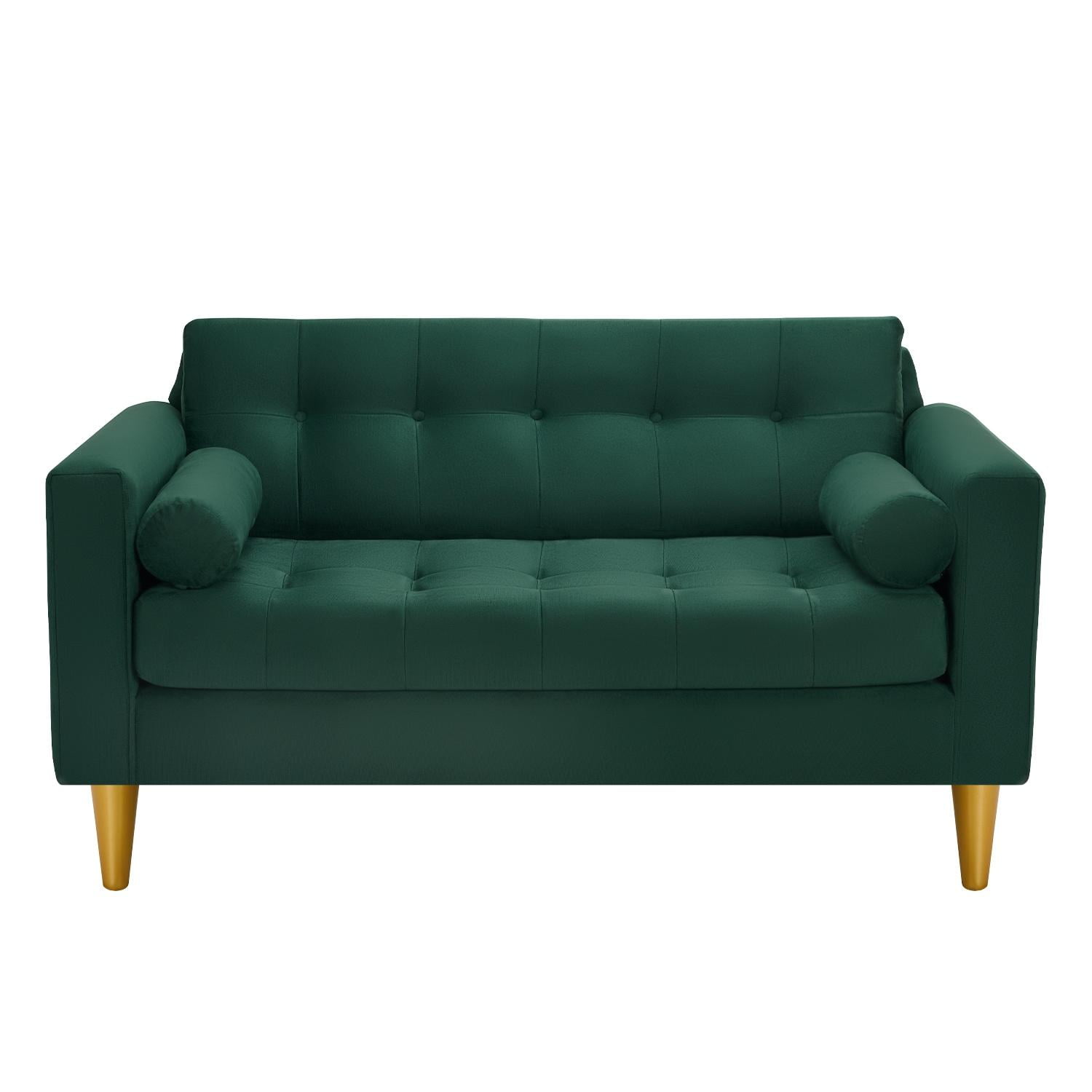 Sofa Retro 2c Felpa 01 Verde Botella | Lider