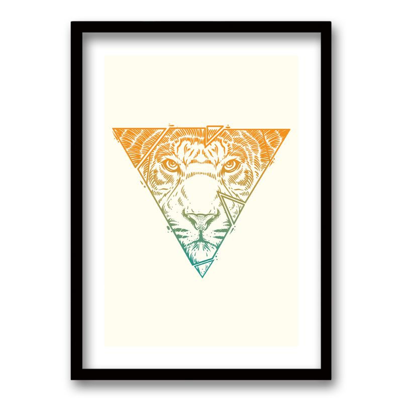 Cuadro Tiger Triangle 40x30cms | Lider