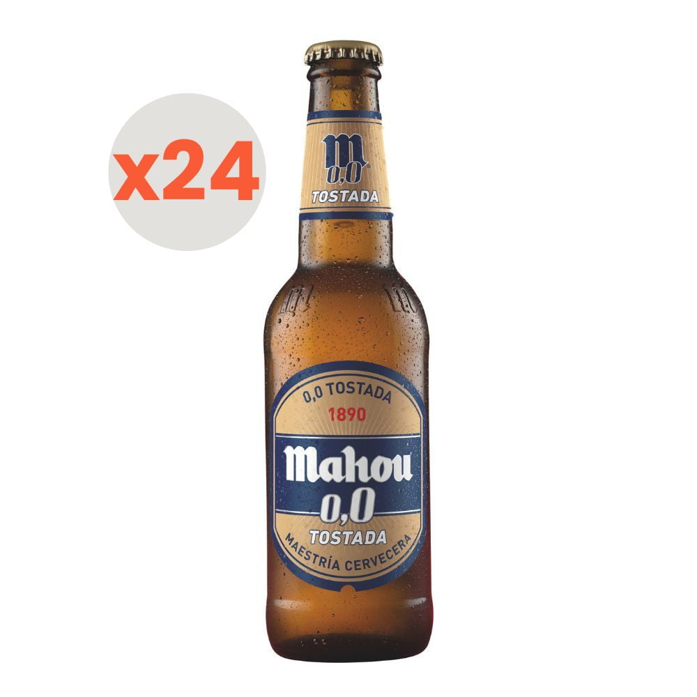 24x Cerveza Mahou Tostada Sin Alcohol Botellin 330cc | Lider