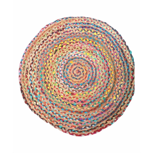 Alfombra Decoghar Yute Chindi Boho 1.2x1.2m | Lider