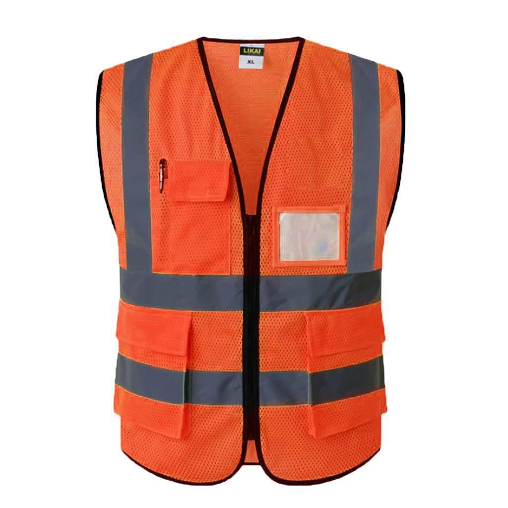 Chaleco De Seguridad Naranja M Lider