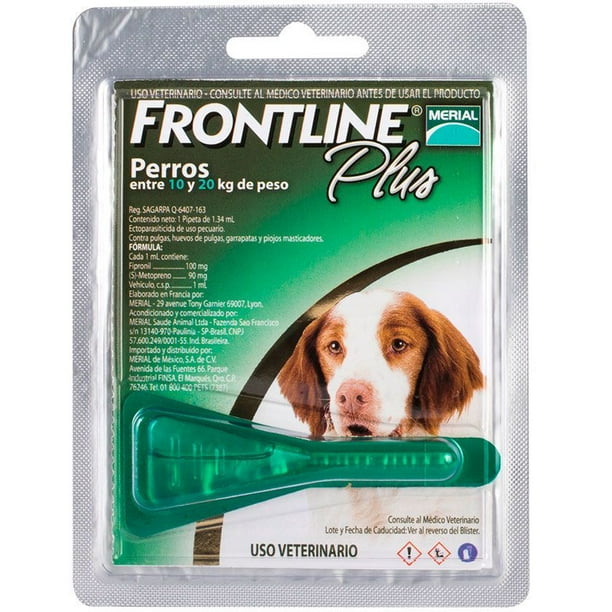 Frontline Plus Pipeta Antipulgas Perro 10 a 20Kg | Lider
