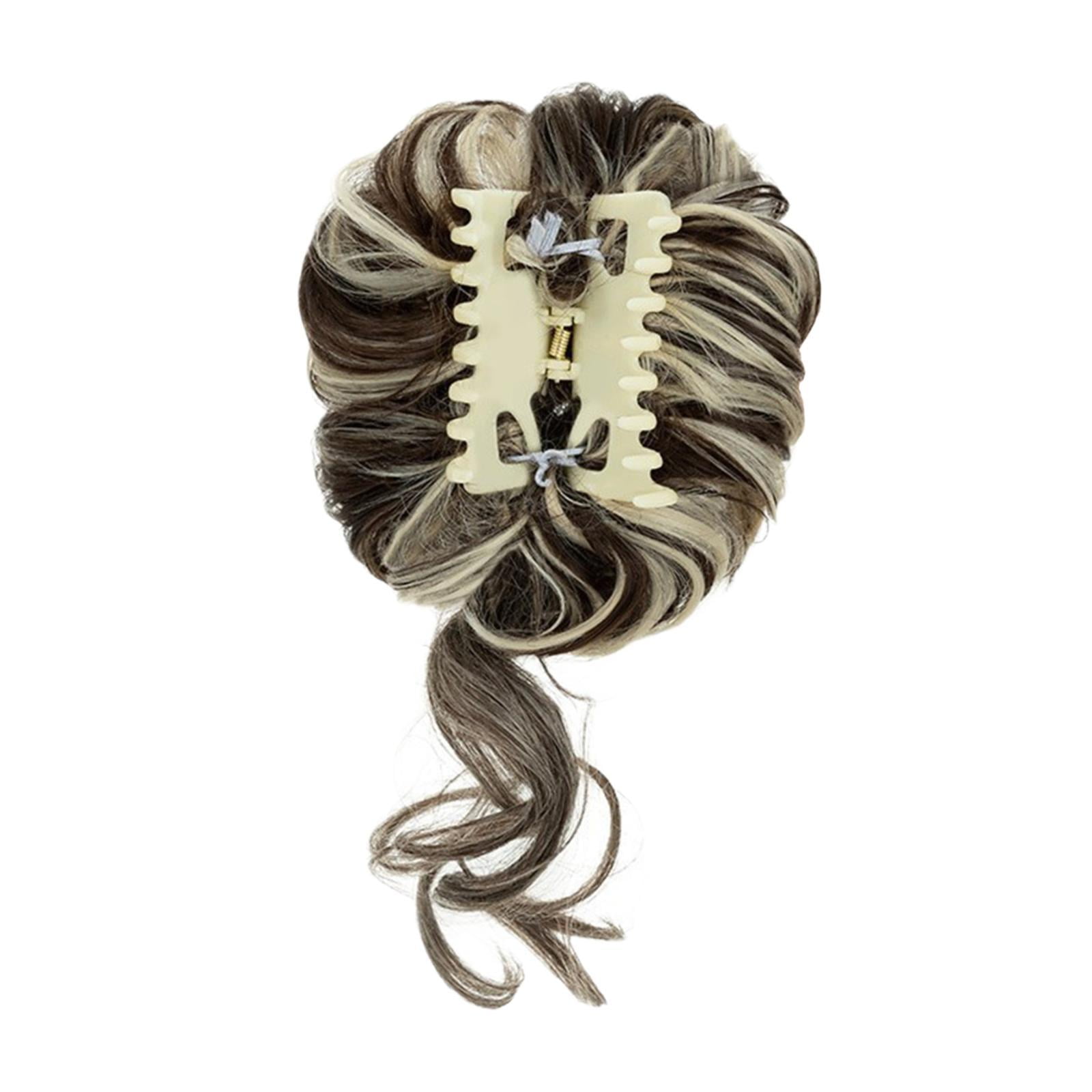 Banda Para El Cabello Con Clip Para Moño De Pelo Sintético Despeinado ...