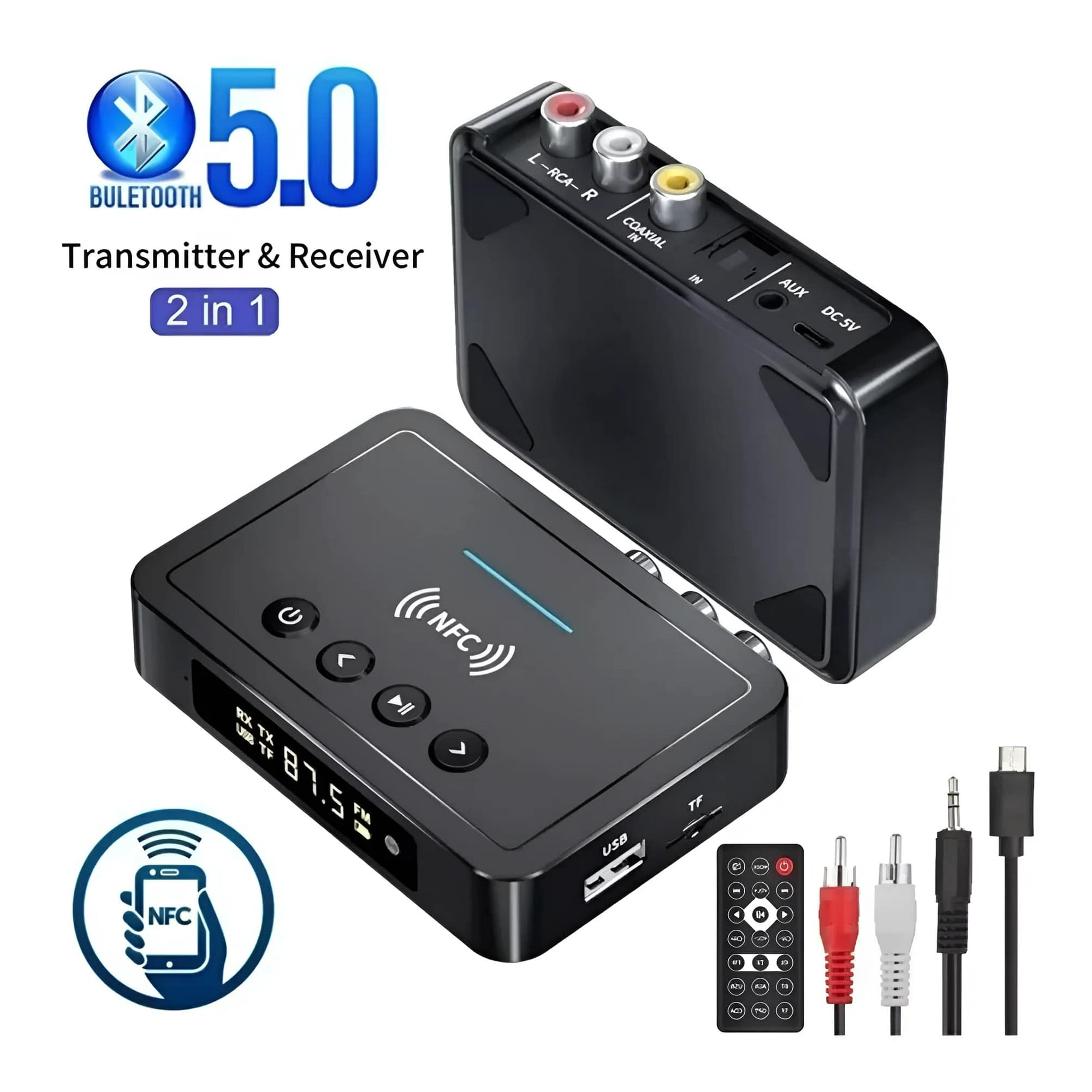 Nfc Bluetooth5.0 Transmisor/receptor Audio Estéreo | Lider
