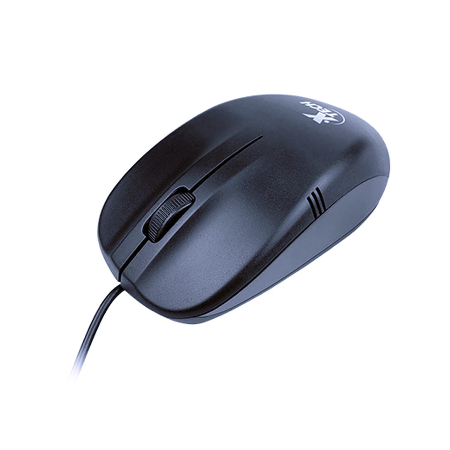 Mouse XTM-205 Ambidiestro USB tipo A Óptico negro Talla única | Lider