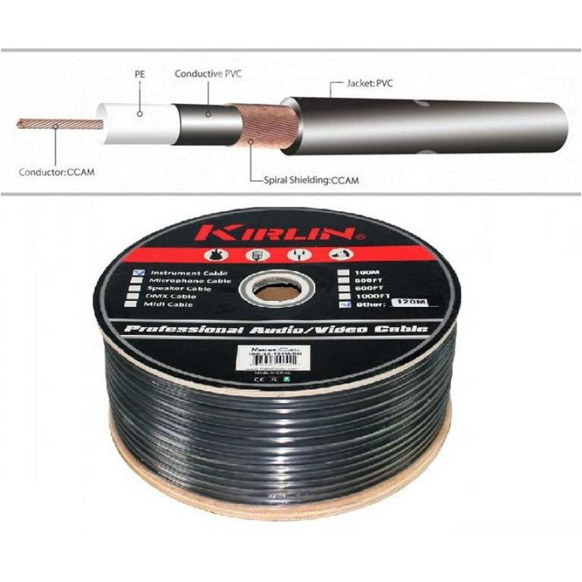 Rollo Cable Instrumento Kirlin Ibc-20R (100 Mts) | Lider