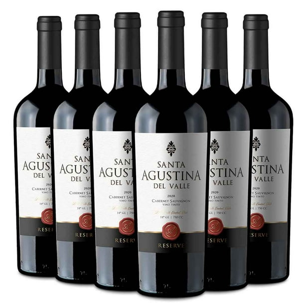 Pack x6 Vino Santa Agustina Carmenere 750cc 13,5% | Lider
