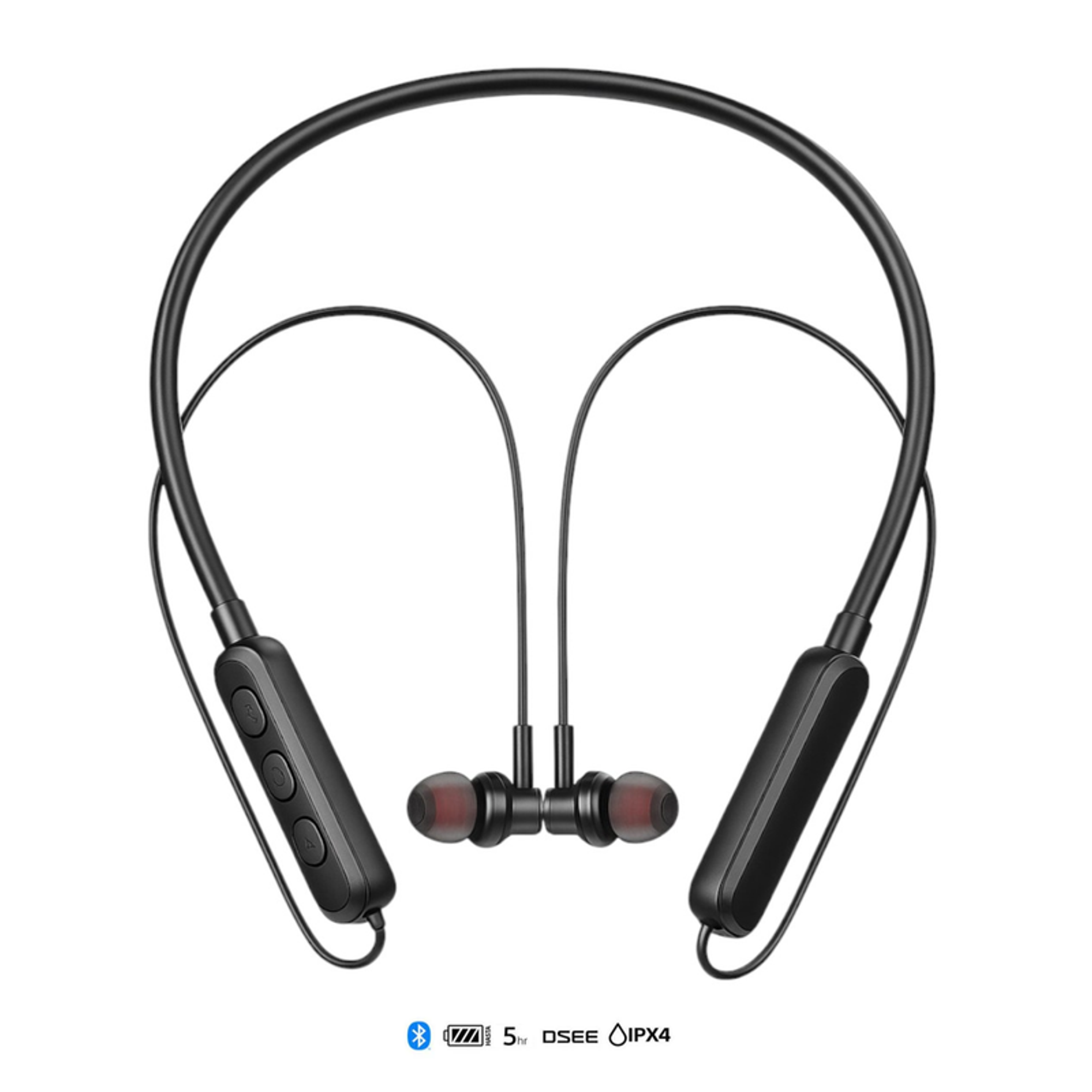 Audífonos Inalámbricos Bluetooth Deportivos Bw11 Color Negro Negro | Lider