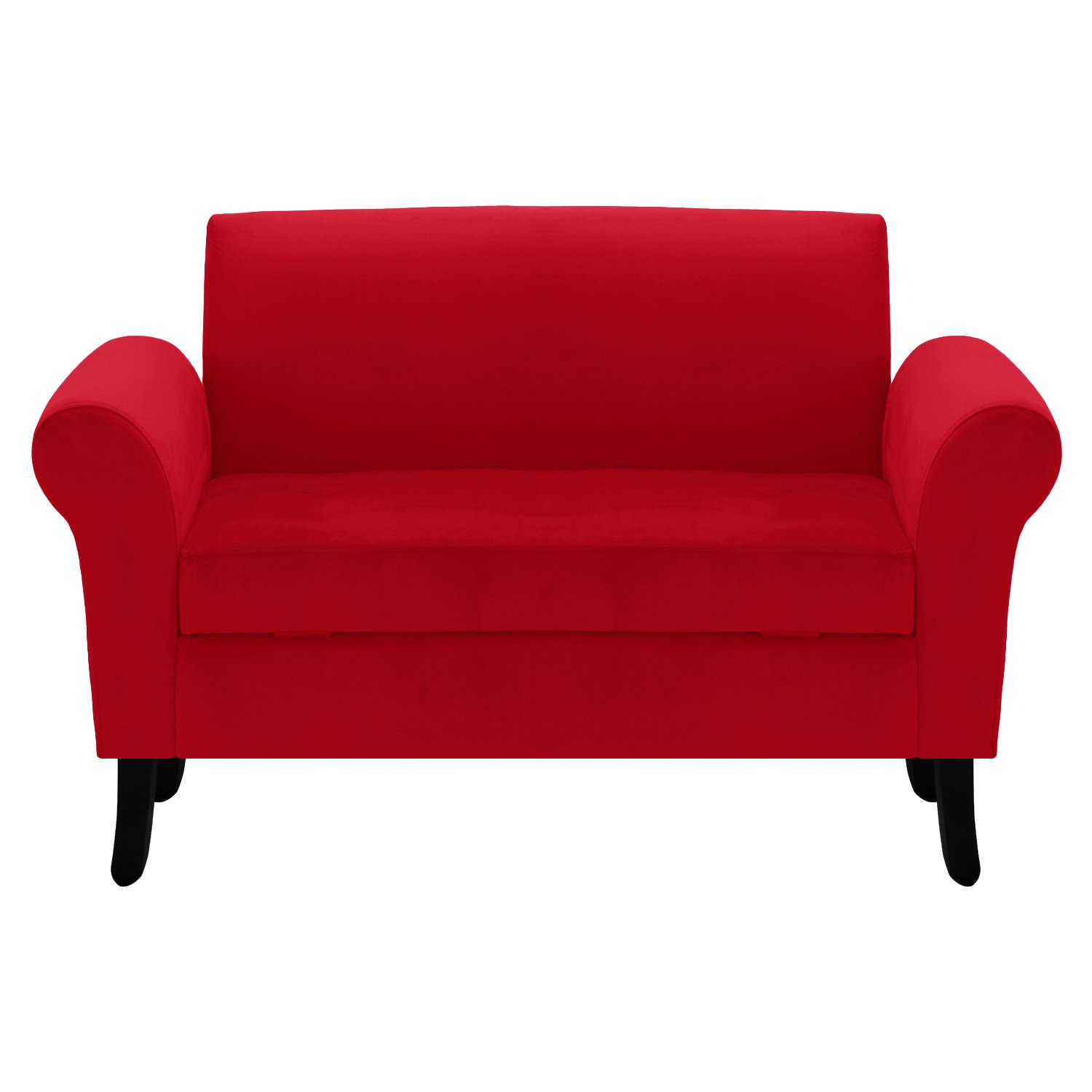 Banqueta Baul + Respaldo Lua 2c Felpa 20 Rojo | Lider