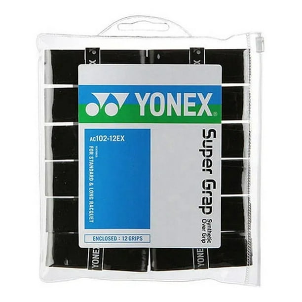 Yonex Super Grap Overgrip 12 Unidades Negro | Lider
