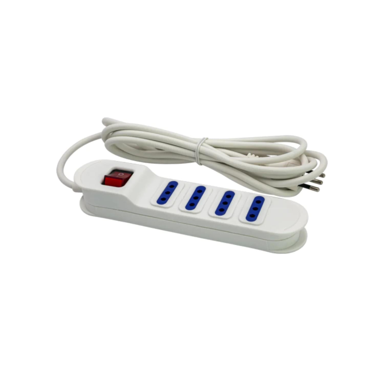 Extension Alargador 4 Entradas 3mts Blanco 1443b | Lider