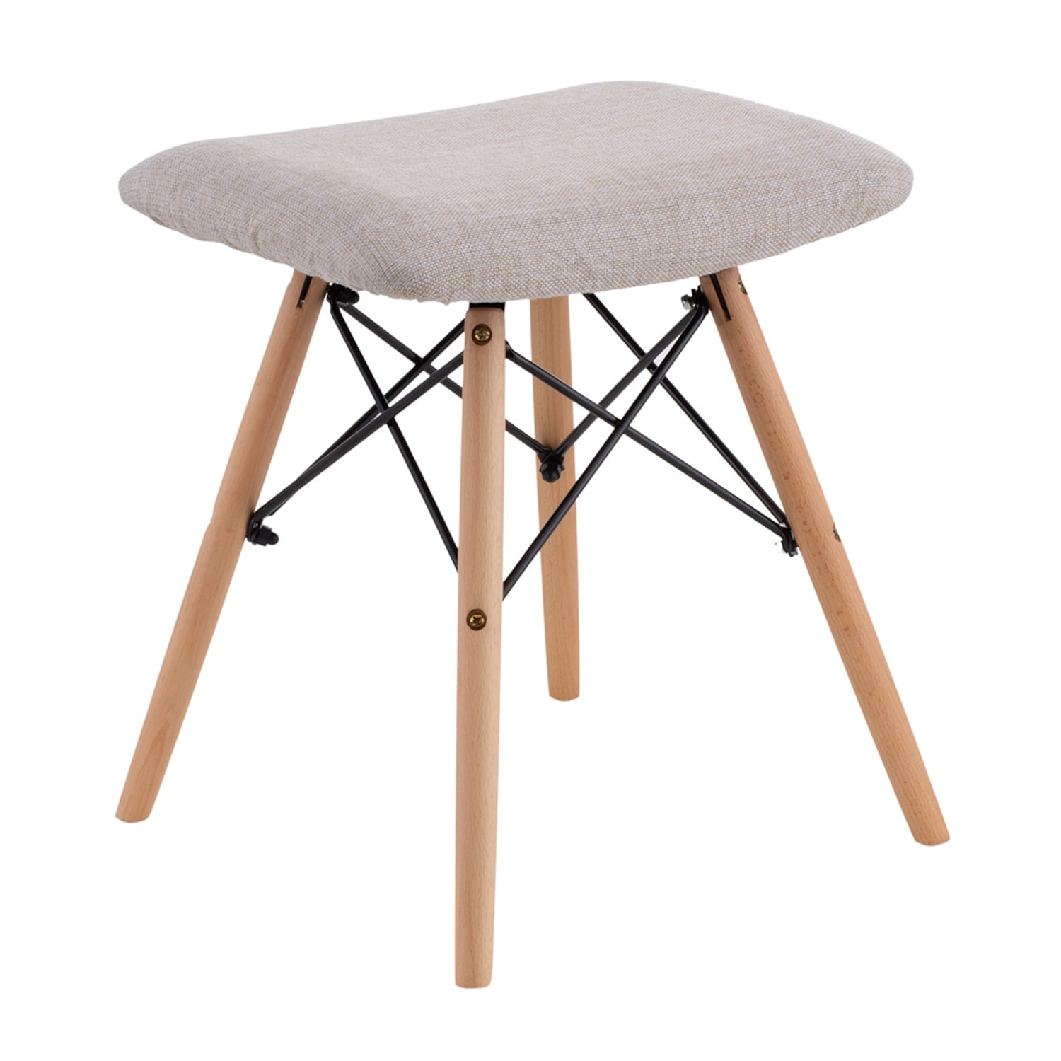 Piso Bajo Madera 45 Cm Henry Acolchado Gris | Lider
