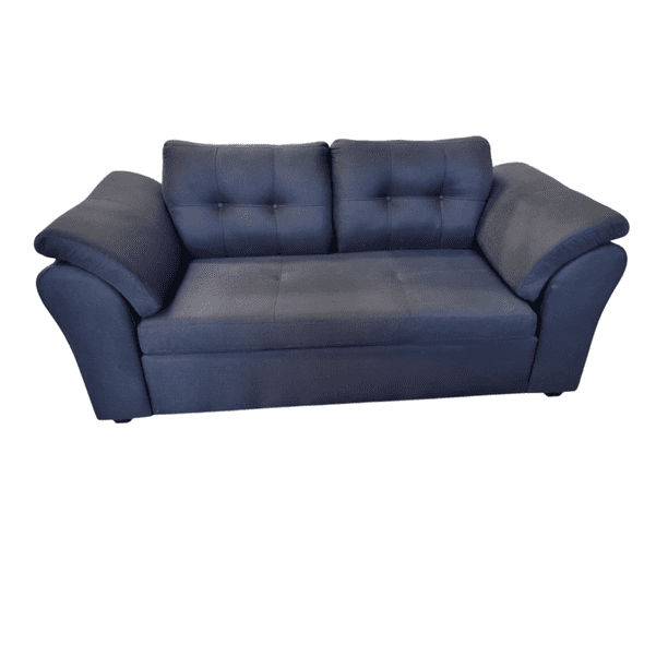 Sofá Barcelona 2 Cuerpos Tela Negra | Lider