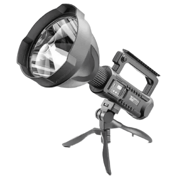 Foco Linterna Led Largo Alcance 600 Metros + Usb + Trípode Blanco | Lider