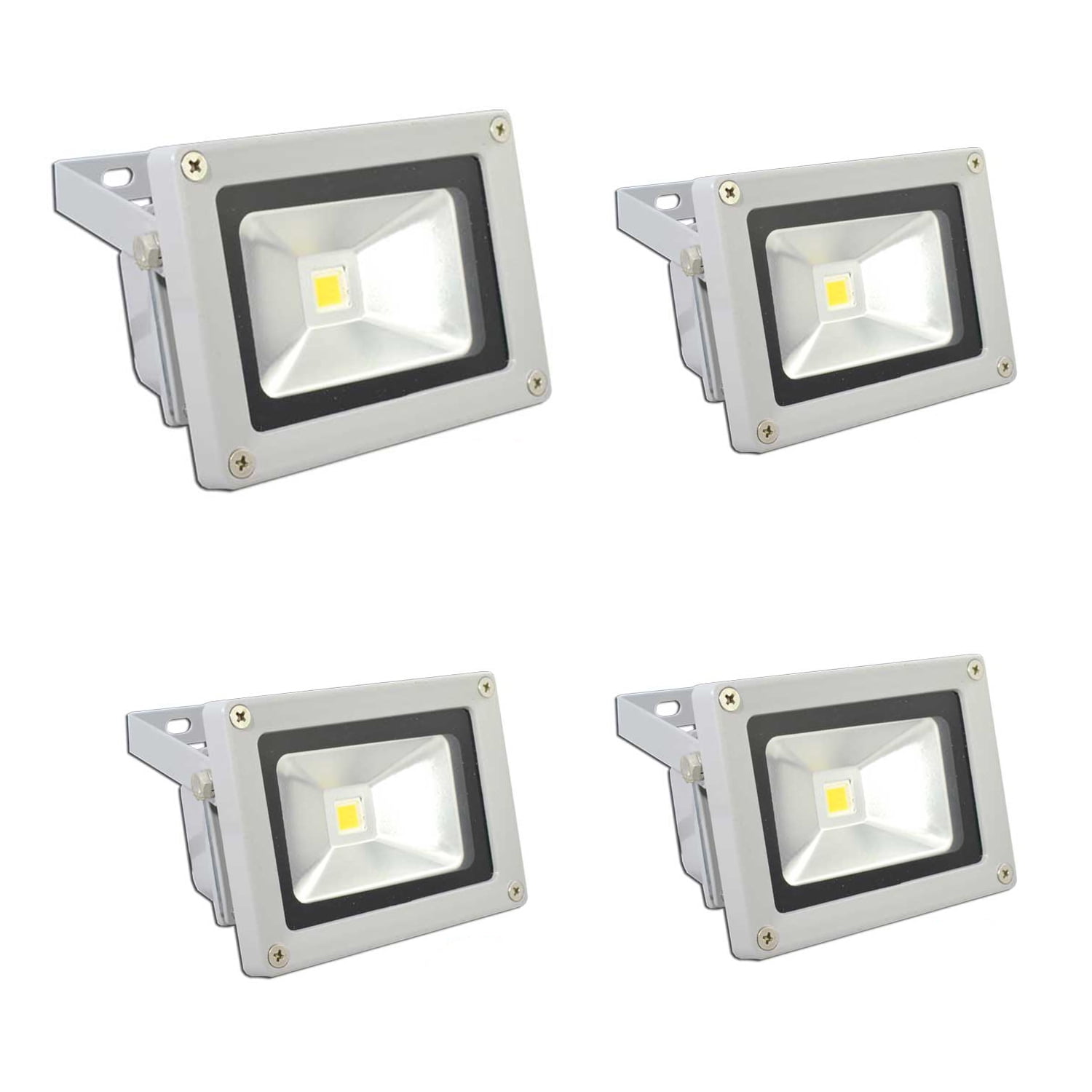 Foco Exterior Led 20w Luz Fría X4 Uni | Lider