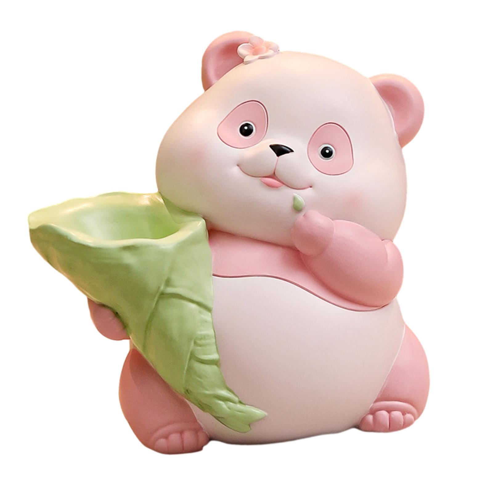 Figura De Panda Con Arreglo Floral, Hucha Para Sala De Estar, Centro De ...