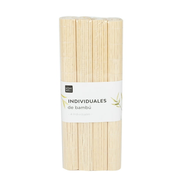Individual de Bambú Beige 4 Unidades 40x30cm | Lider