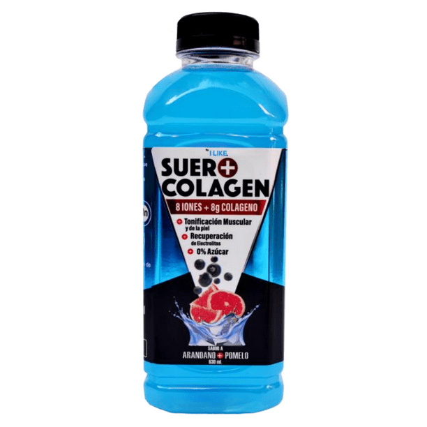 Bebida Hidratante Suero Arandano Pomelo 8 Iones + 8g Colágeno 630ml | Lider