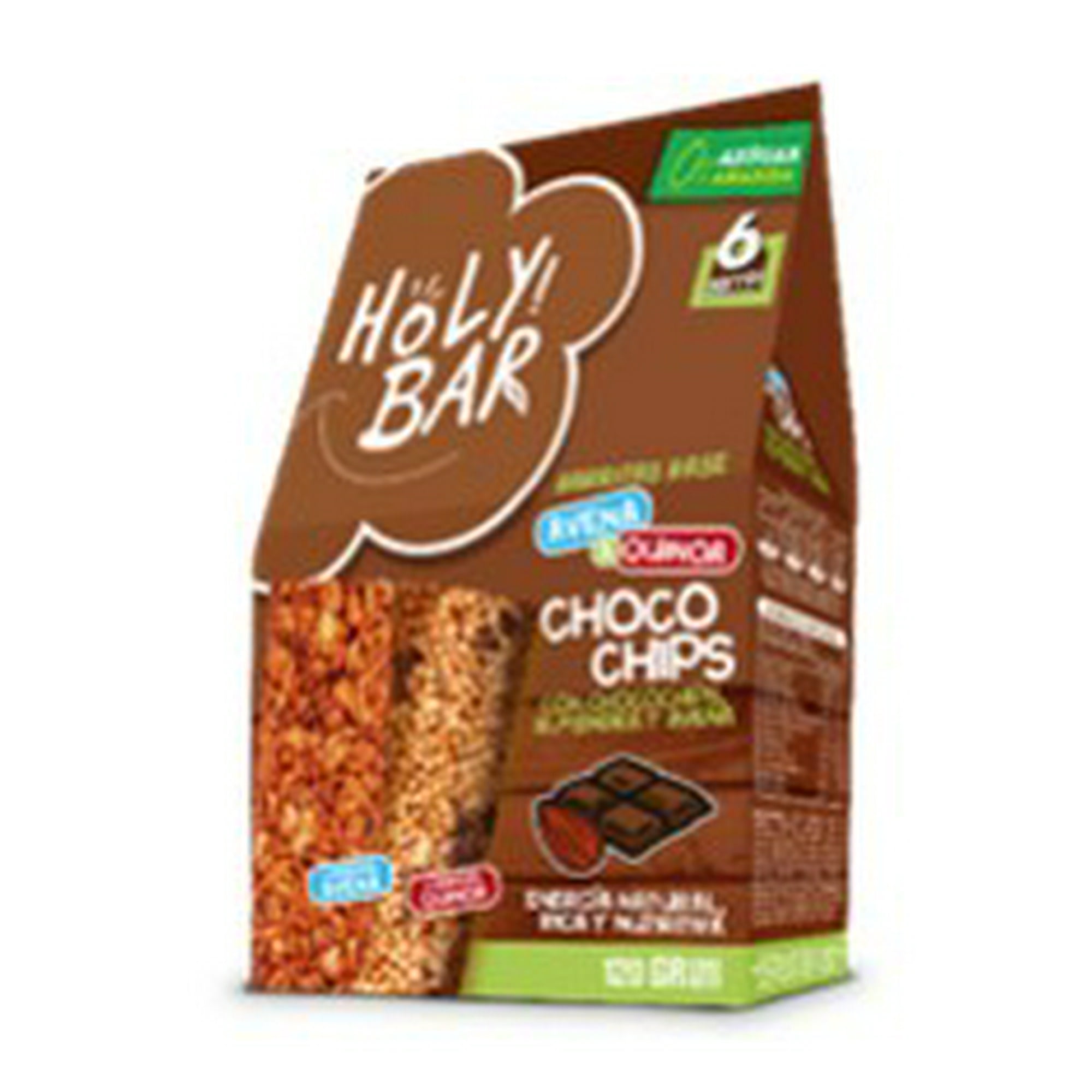 Display de Barritas Holy Bar 6 unidades Choco chips 120g. Holy | Lider