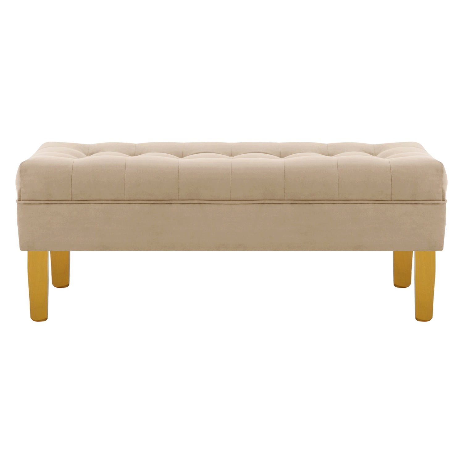 Banqueta Wood 2c Felpa 01 Beige | Lider