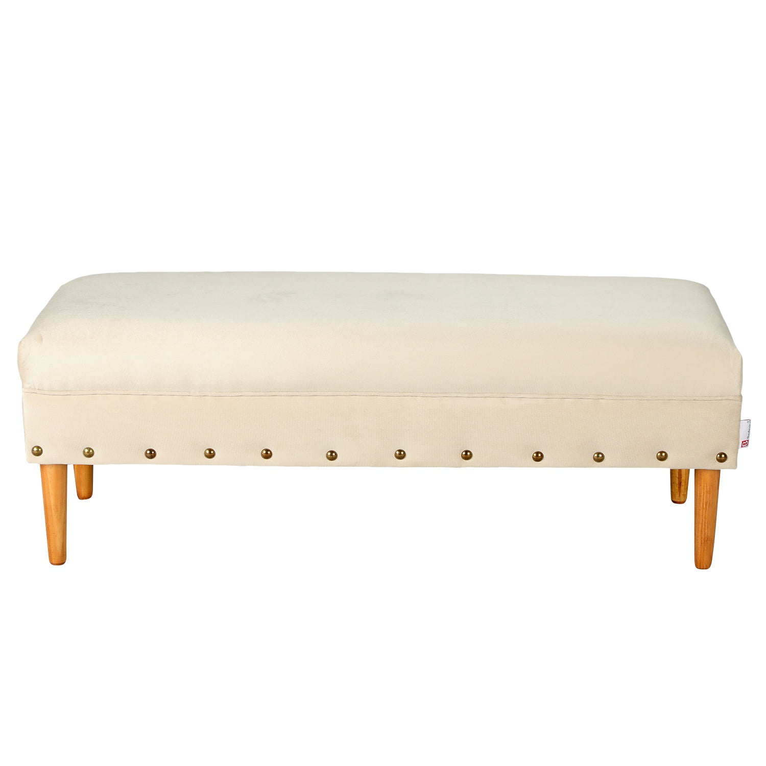 Banqueta Provenza Tachas 2c Felpa 04 Beige | Lider
