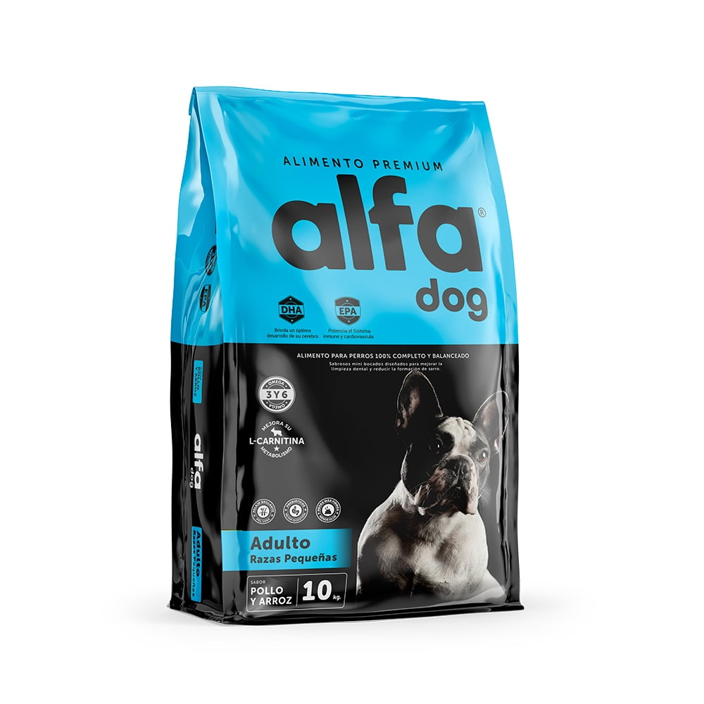 Alimento Perros Alfa Dog Premium Razas Pequeñas 10Kg | Lider
