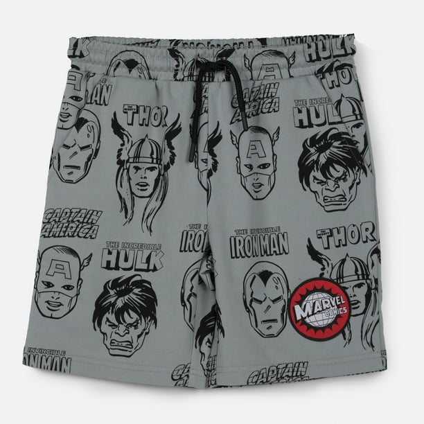 Short Niño Full Print Avengers Gris Marvel | Lider