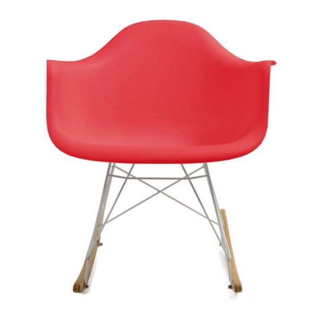 Silla Mecedora Eames Rocking Rojo | Lider
