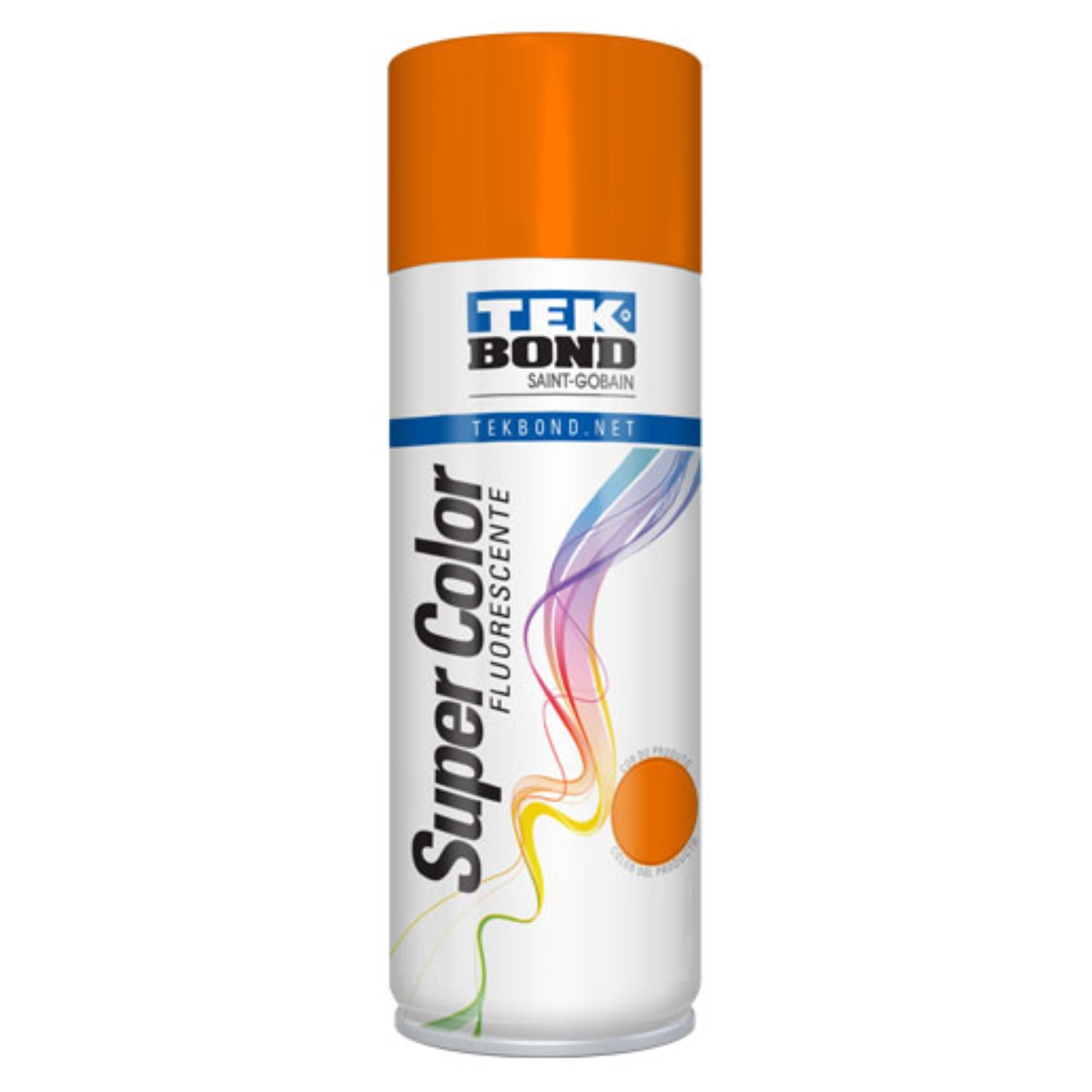 Pintura Spray 400ml Fluorescente Naranja - TEKBond | Lider