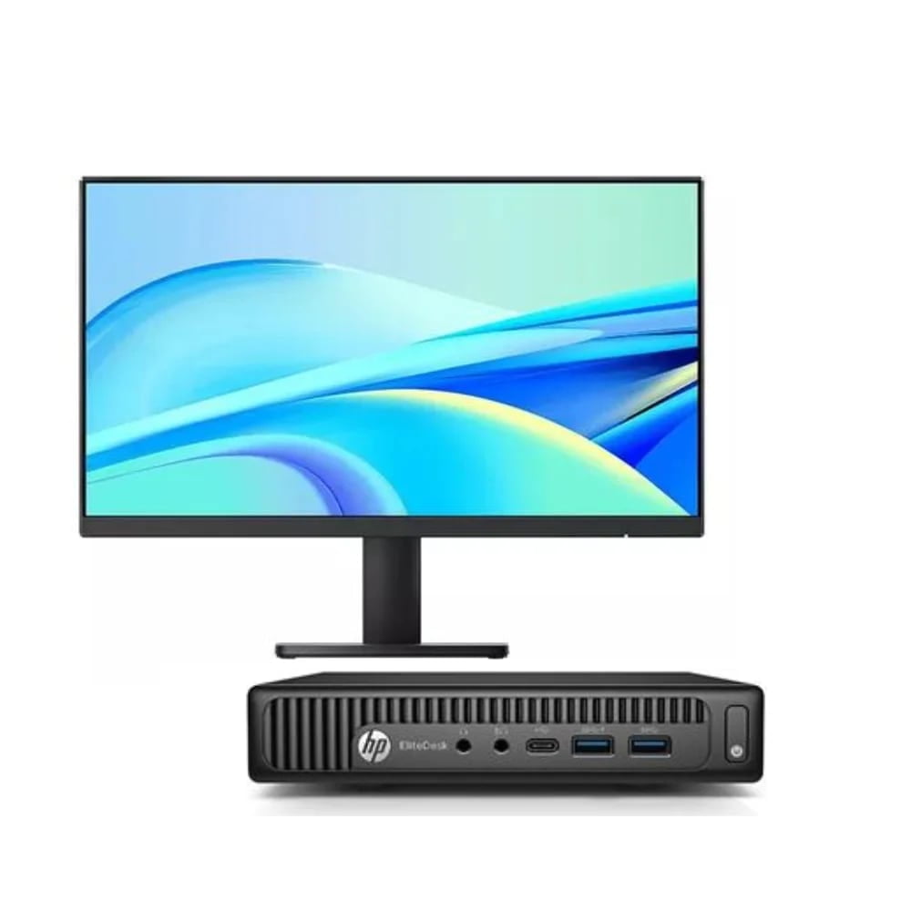 COMBO MONITOR + MINI PC Desktop HP Elitedesk 800 G2 (i5-6ta 8GB 500GB ...